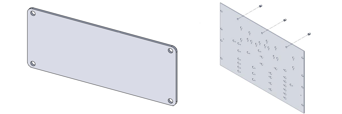 Custom Sheet Metal Panels for Rackmount Enclosures, built in 2-3 days